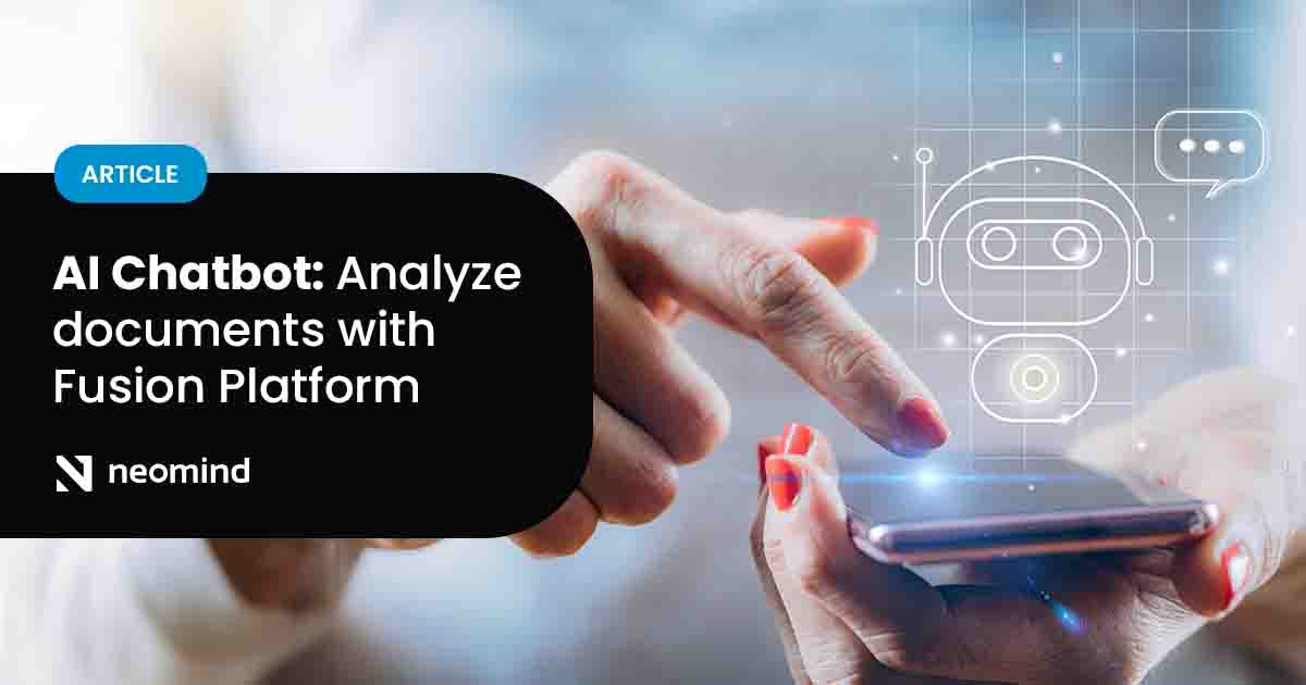 AI Chatbot: Analyze Documents with Fusion Platform - Neomind